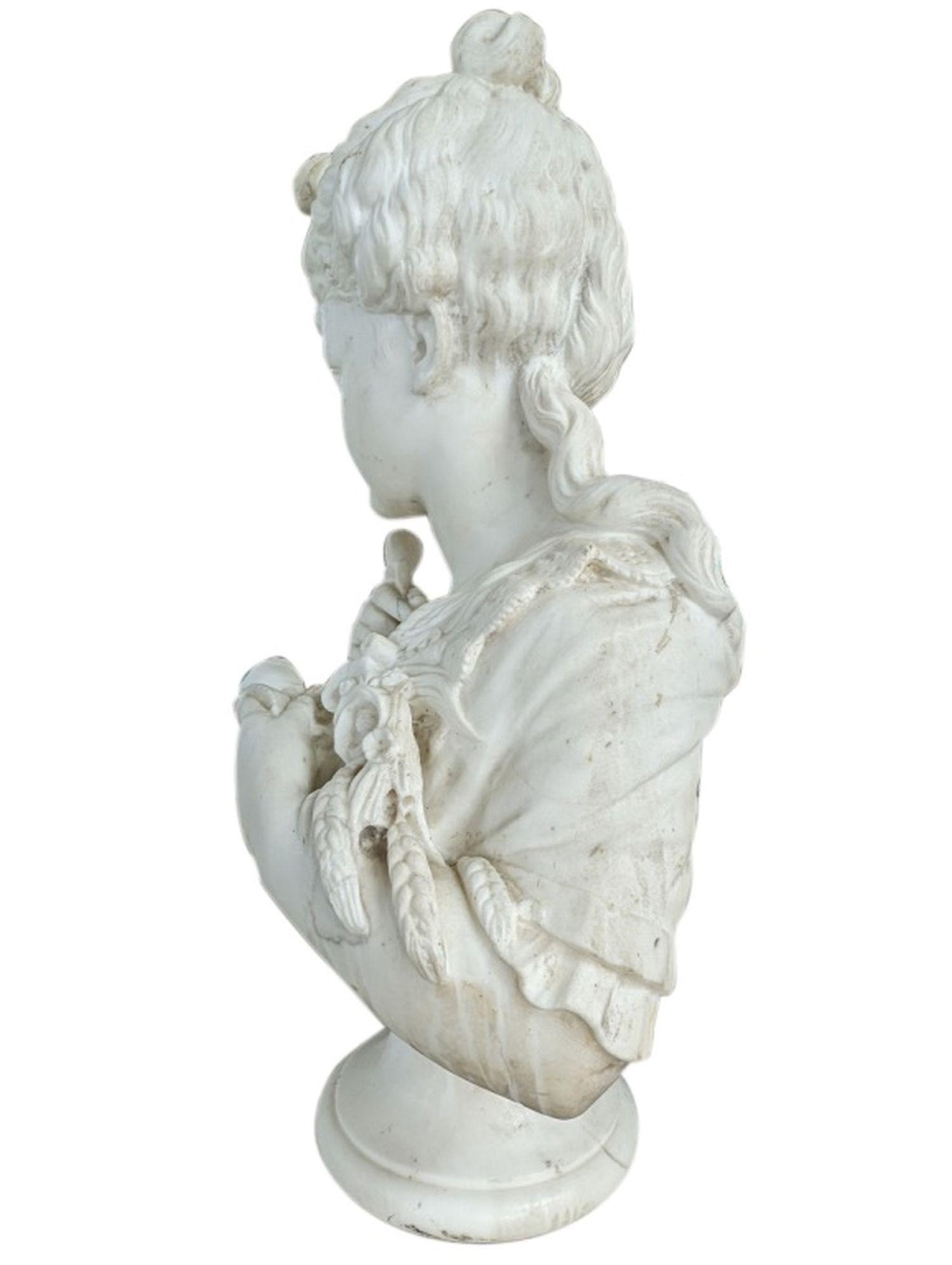 Raffaello Monti | Raphaelle Monti Maiden Bust Sculpture 25.5 | MutualArt