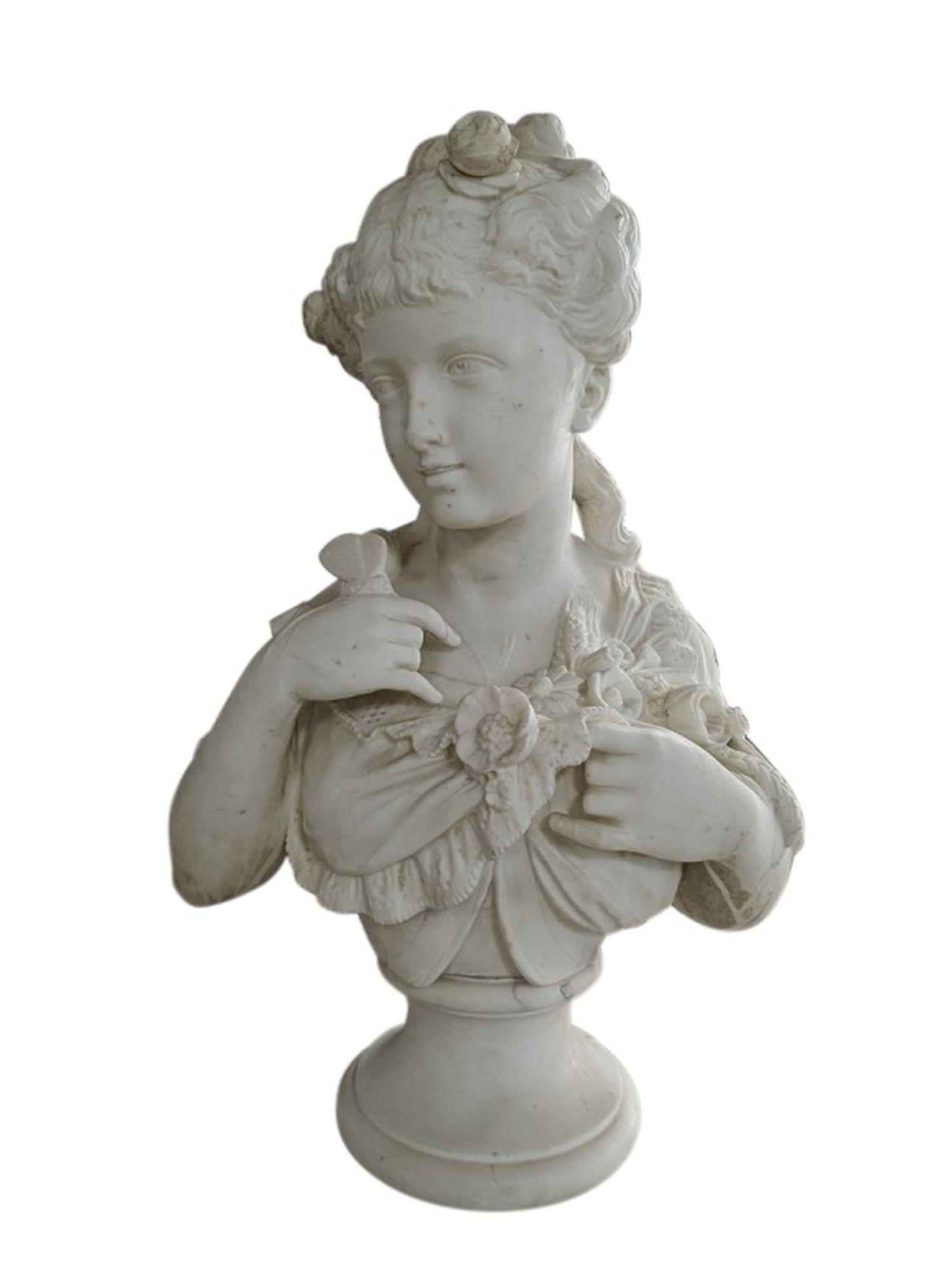 Raffaello Monti | Raphaelle Monti Maiden Bust Sculpture 25.5 | MutualArt