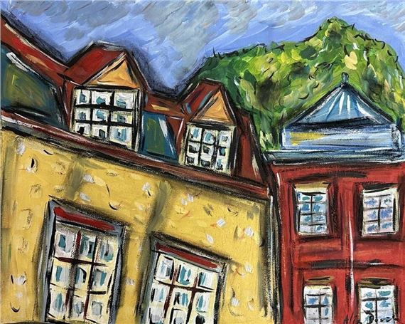 Alison Davidson | COLORFUL HOUSES SAINT JOHN | MutualArt