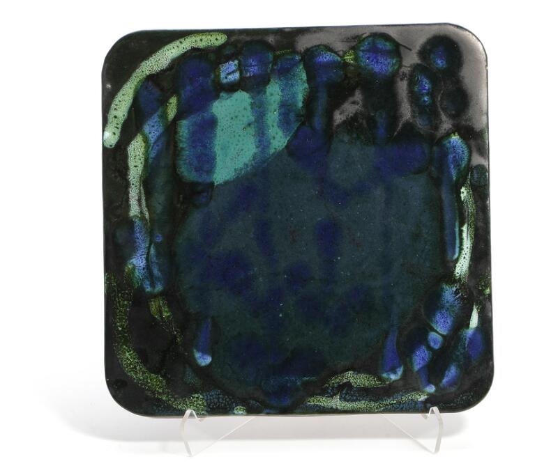 Else Fischer-Hansen | A glazed ceramic tile (1956) | MutualArt