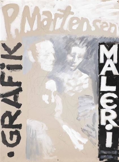 Peter Martensen | Two hand painted exhibition posters | MutualArt