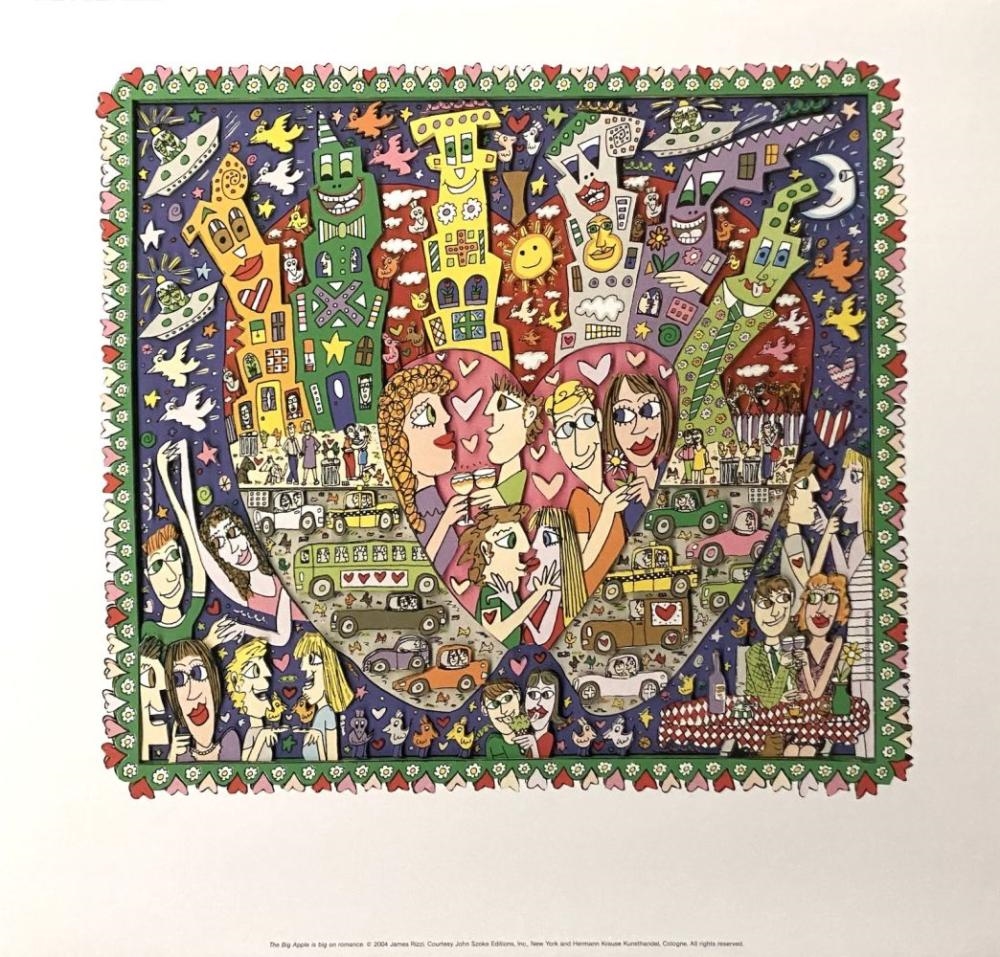 James Rizzi | The Big Apple is big on romance (2004) | MutualArt