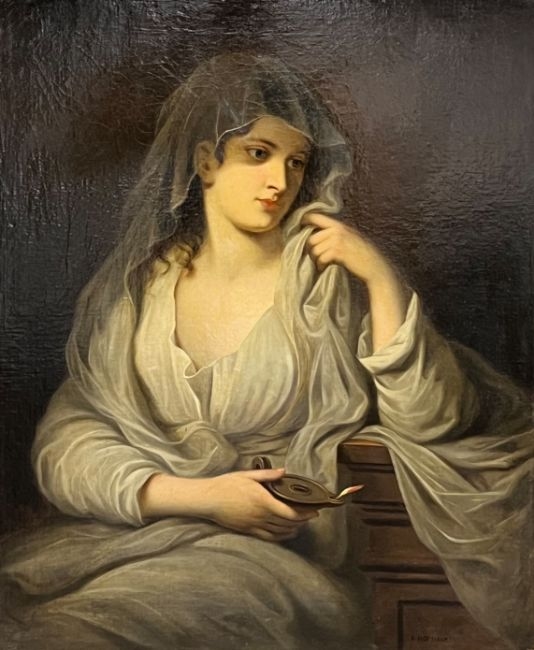 Angelica Kauffmann | Portrait einer Dame als Vestalin (1860) | MutualArt