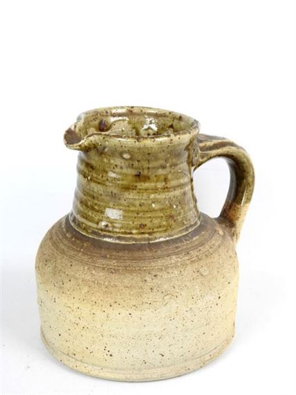 Pierre Digan | Jug in glazed and green-glazed stoneware | MutualArt