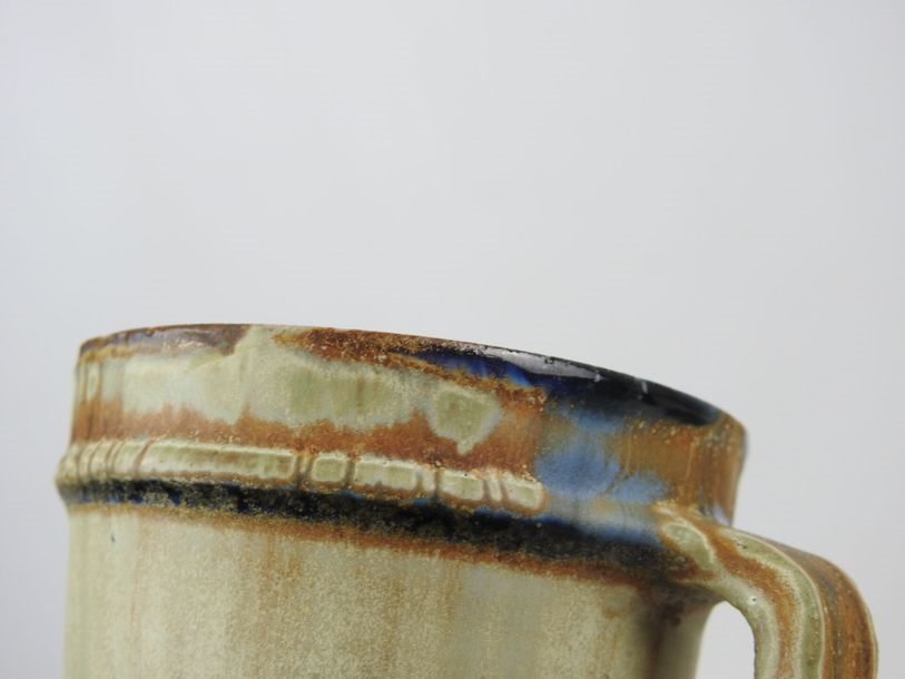Alexandre Bigot | Green stoneware beer mug | MutualArt