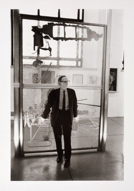 Gianfranco Baruchello | MARCEL DUCHAMP IN FRONT OF THE TALL GLASS ...