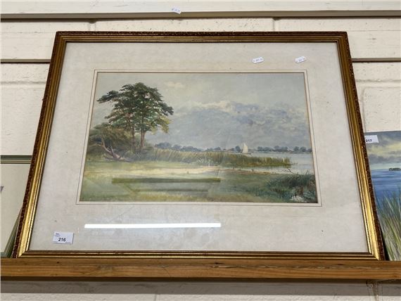 Godfrey Sayers | Godfrey Sayers study of Wroxham Broad | MutualArt