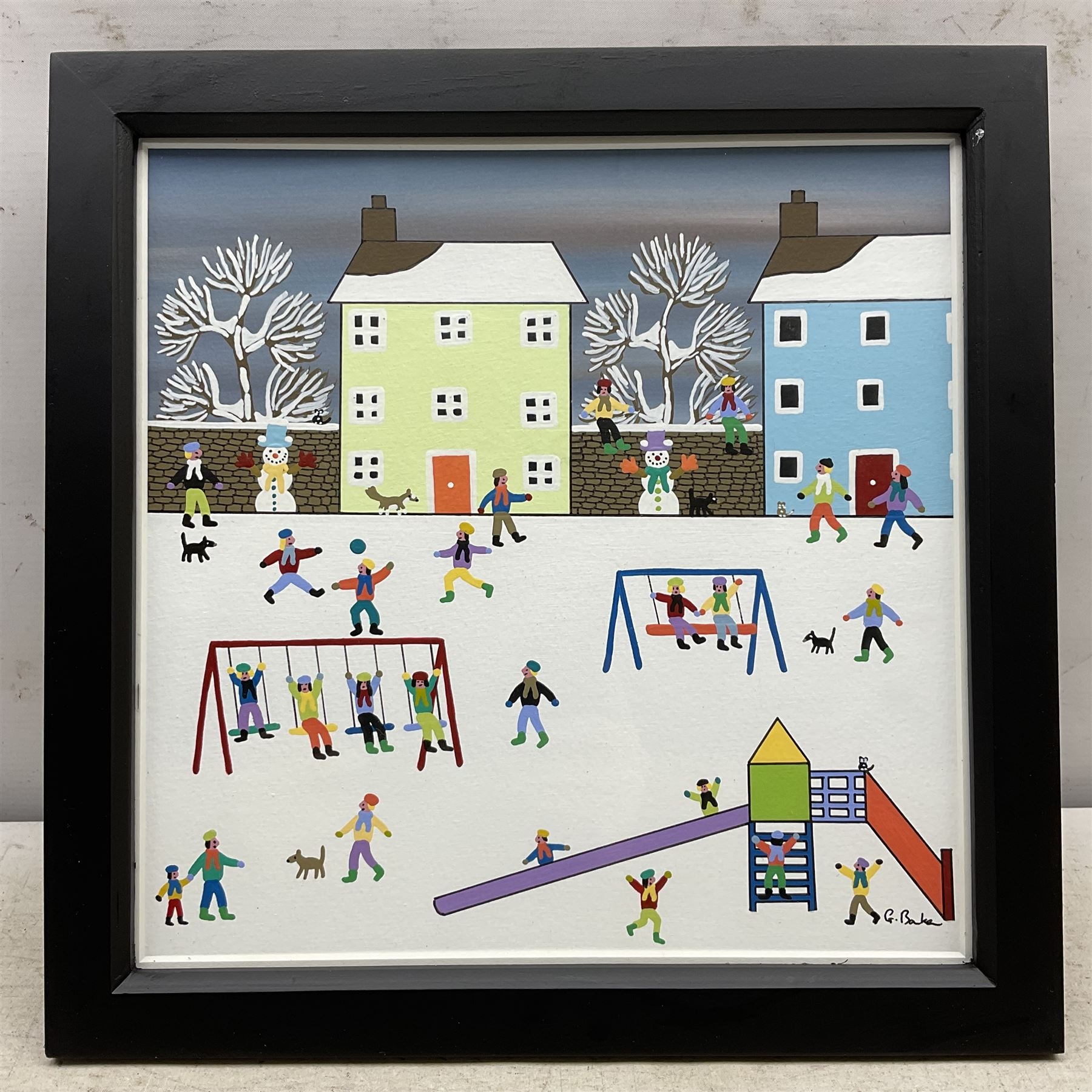 Gordon Barker | Park Games in Winter | MutualArt