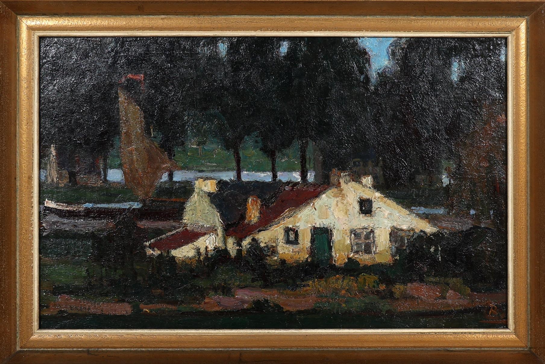Edmond Bellefroid | Boerderij aan het water | MutualArt