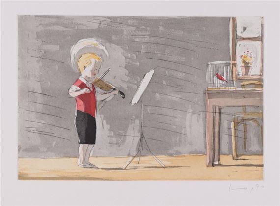 Jan Knap | Malý houslista (1990) | MutualArt