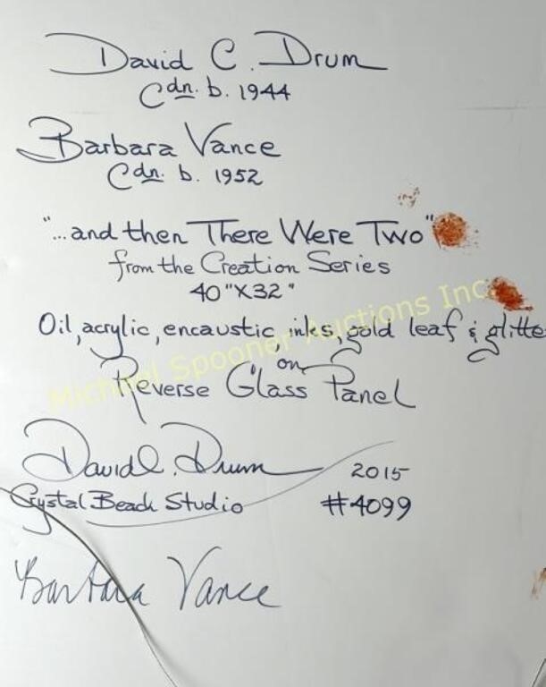 David Drum | DAVID DRUM/ BARBARA VANCE - MIXED MEDIA (2015) | MutualArt