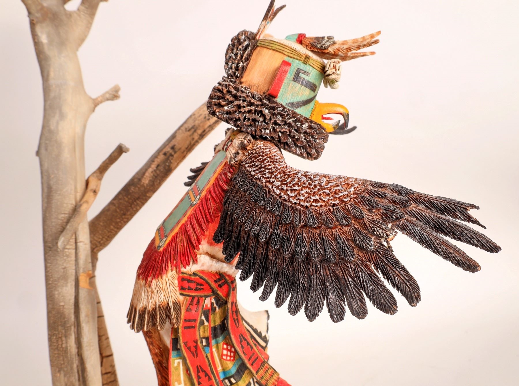 Arron Honani | Hopi Eagle Dancer Kachina 1980s | MutualArt