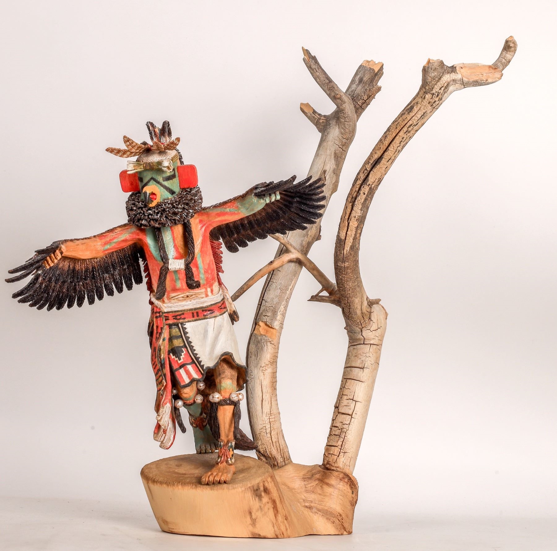 Arron Honani | Hopi Eagle Dancer Kachina 1980s | MutualArt