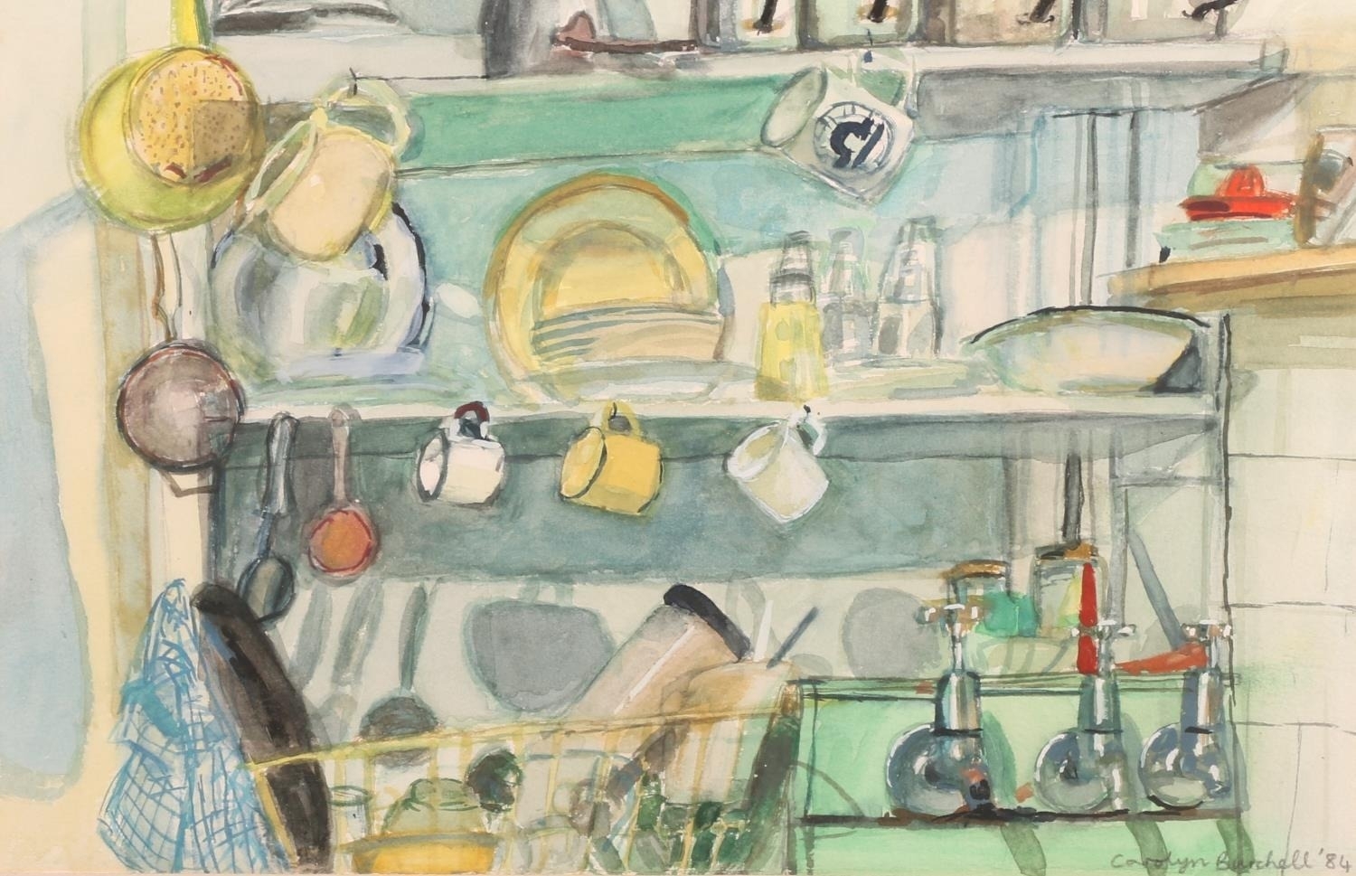 CAROLYN N BURCHELL | Cups and Plates 1984 (84) | MutualArt