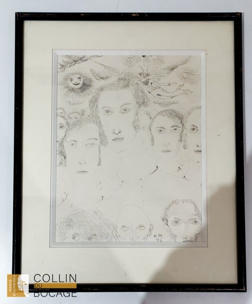 Marcel Marceau | Multiple self-portraits (1976) | MutualArt