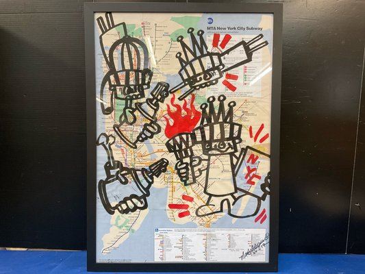 Mark Alequin | Mark Alequin Graffiti Map (2017) | MutualArt