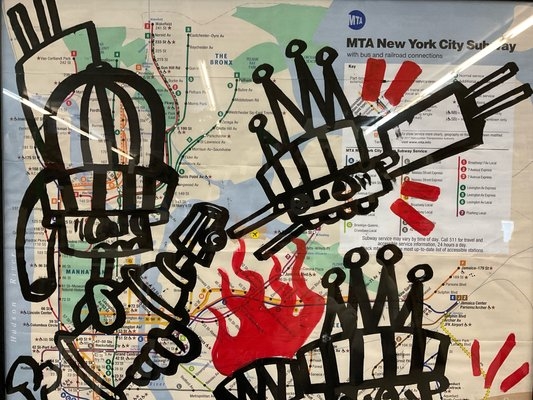 Mark Alequin | Mark Alequin Graffiti Map (2017) | MutualArt