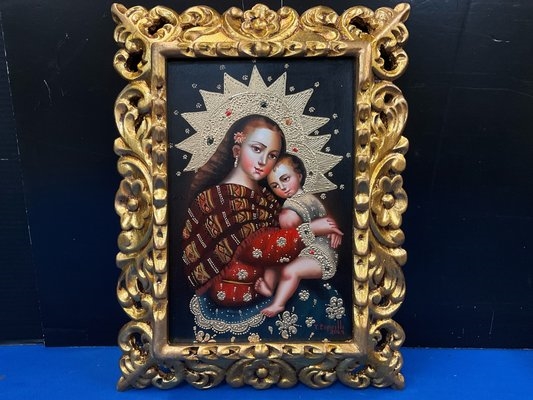 Teofilo Espirilla | Madonna and Child Icon Painting (2024) | MutualArt