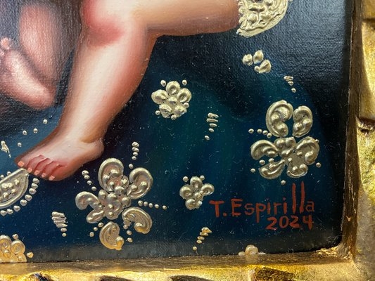 Teofilo Espirilla | Madonna and Child Icon Painting (2024) | MutualArt