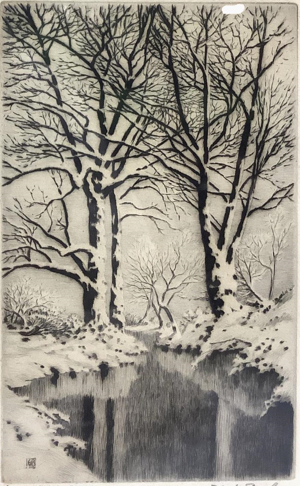 George Elbert Burr | George Elbert Burr Signed Etching On Paper | MutualArt