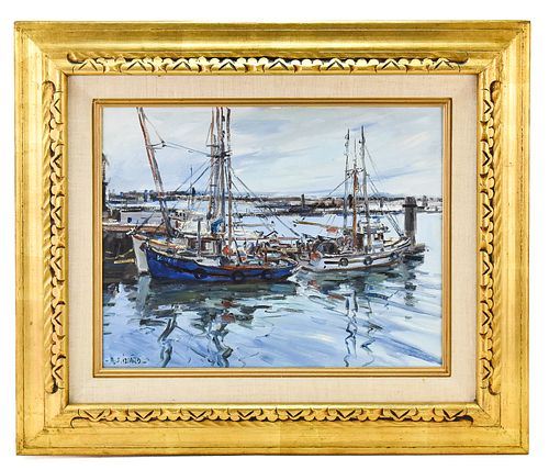 Daniel James Izzard | DANIEL J. IZZARD HARBOR SCENE | MutualArt