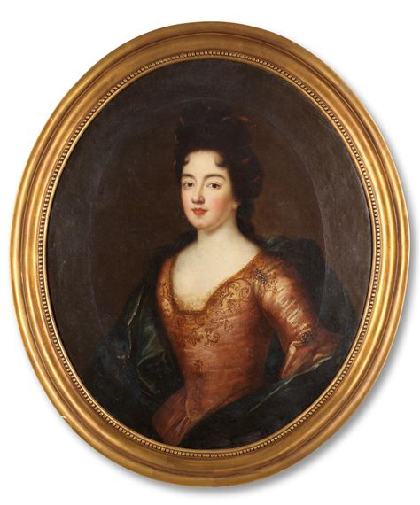 Pierre Mignard | Portrait of a Lady, bust length, in a green dress ...