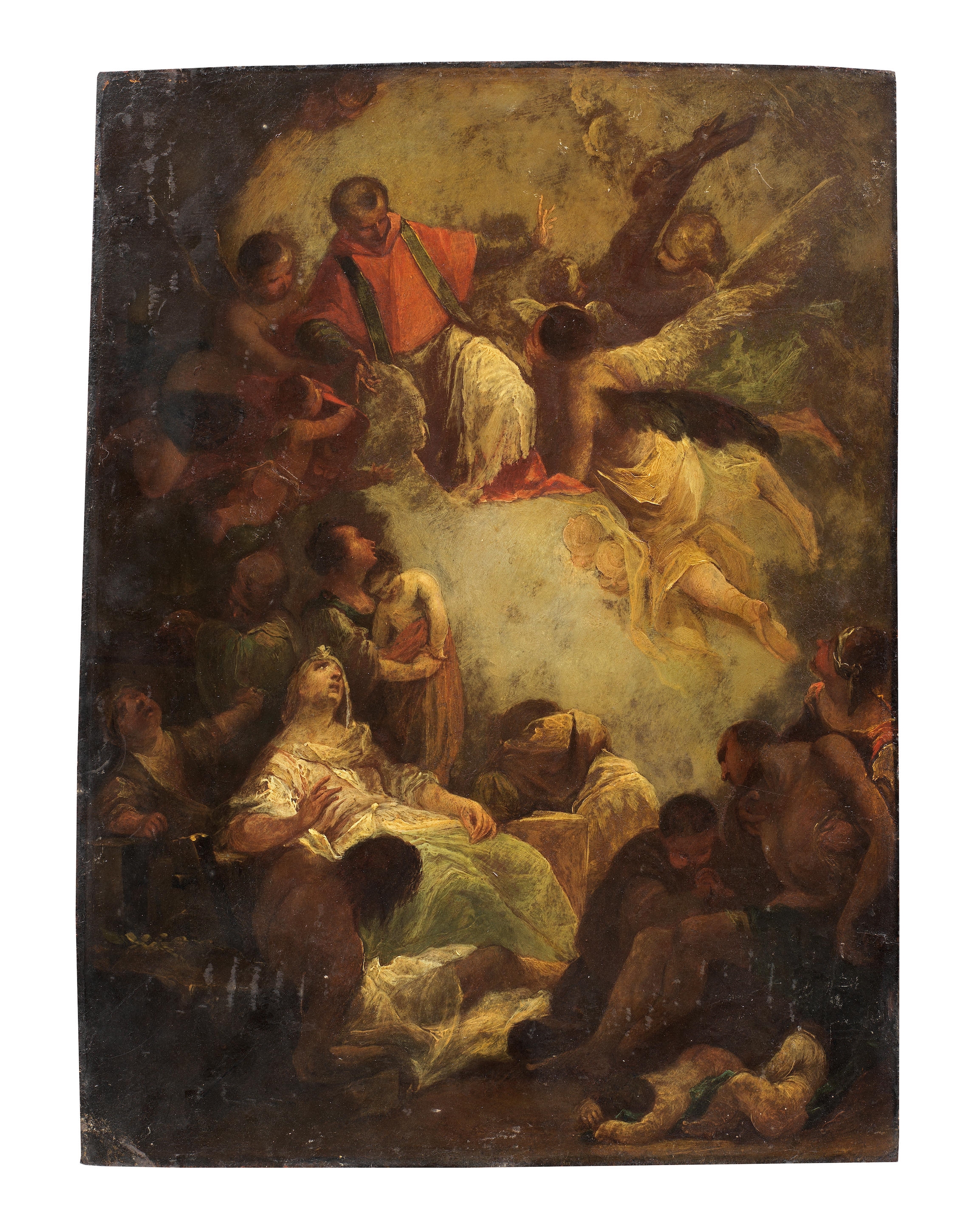 Johann Christian Wink | Saint Charles Borromeo saving victims of the ...