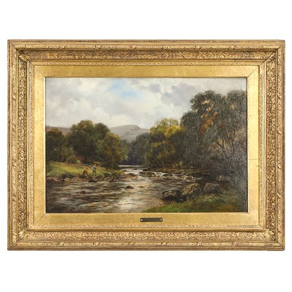 Benjamin Williams Leader | Beautiful Day Fishing (1894) | MutualArt
