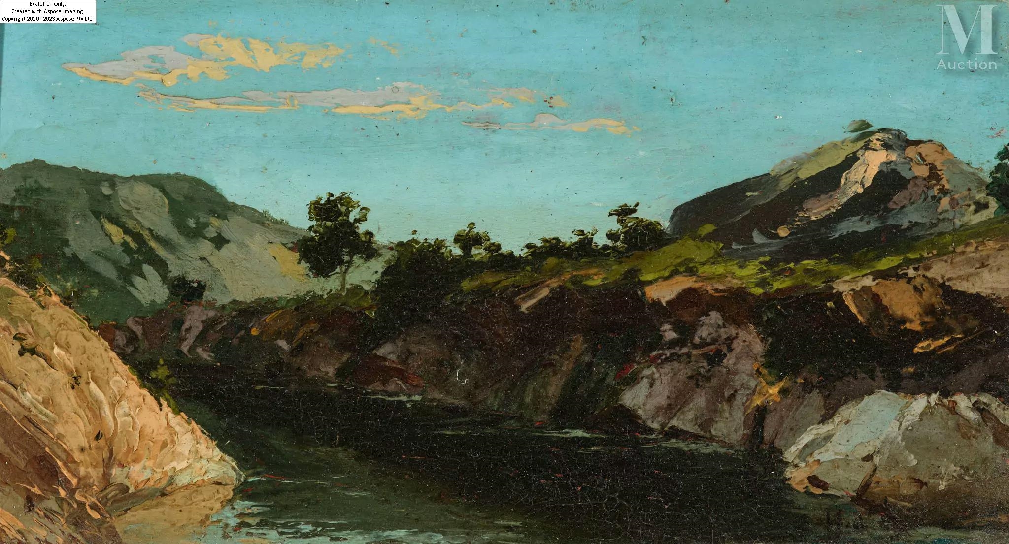 Hiacynt Alchimowicz | Le bord de la Pique dans les Pyrénées (1841 ...