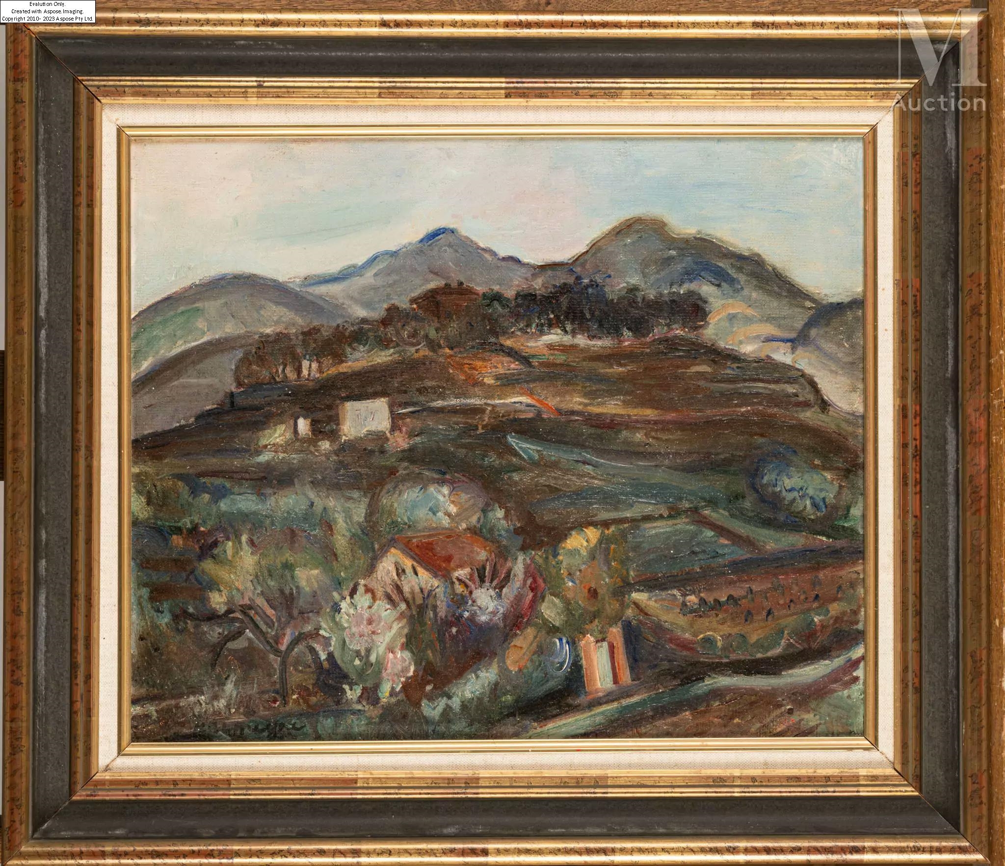 Pinchus Krémègne | Paysage aux collines (Circa 1935) | MutualArt