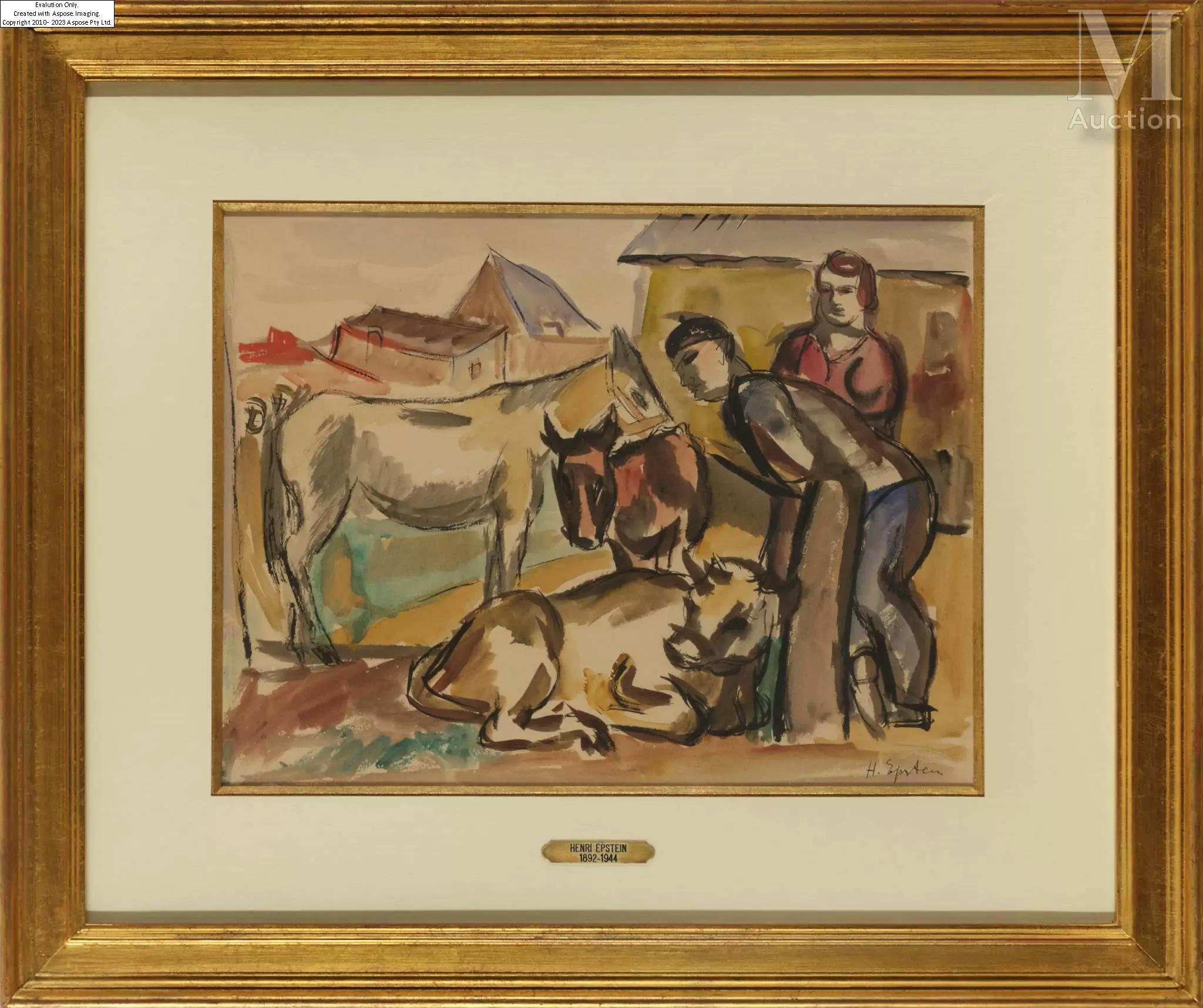 Henri Epstein | Marché aux bestiaux (1892) | MutualArt