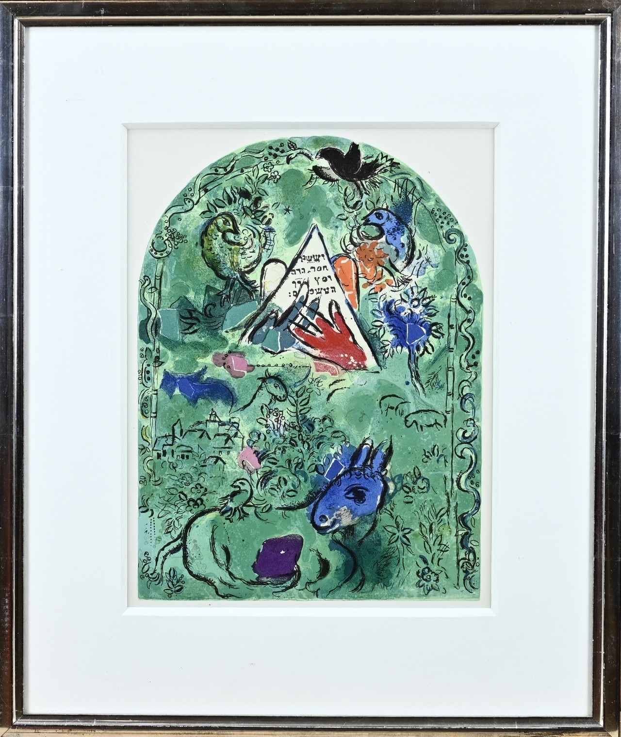 Marc Chagall | Litho in de stijl van Marc Chagall. Ongesigneerd. Litho ...