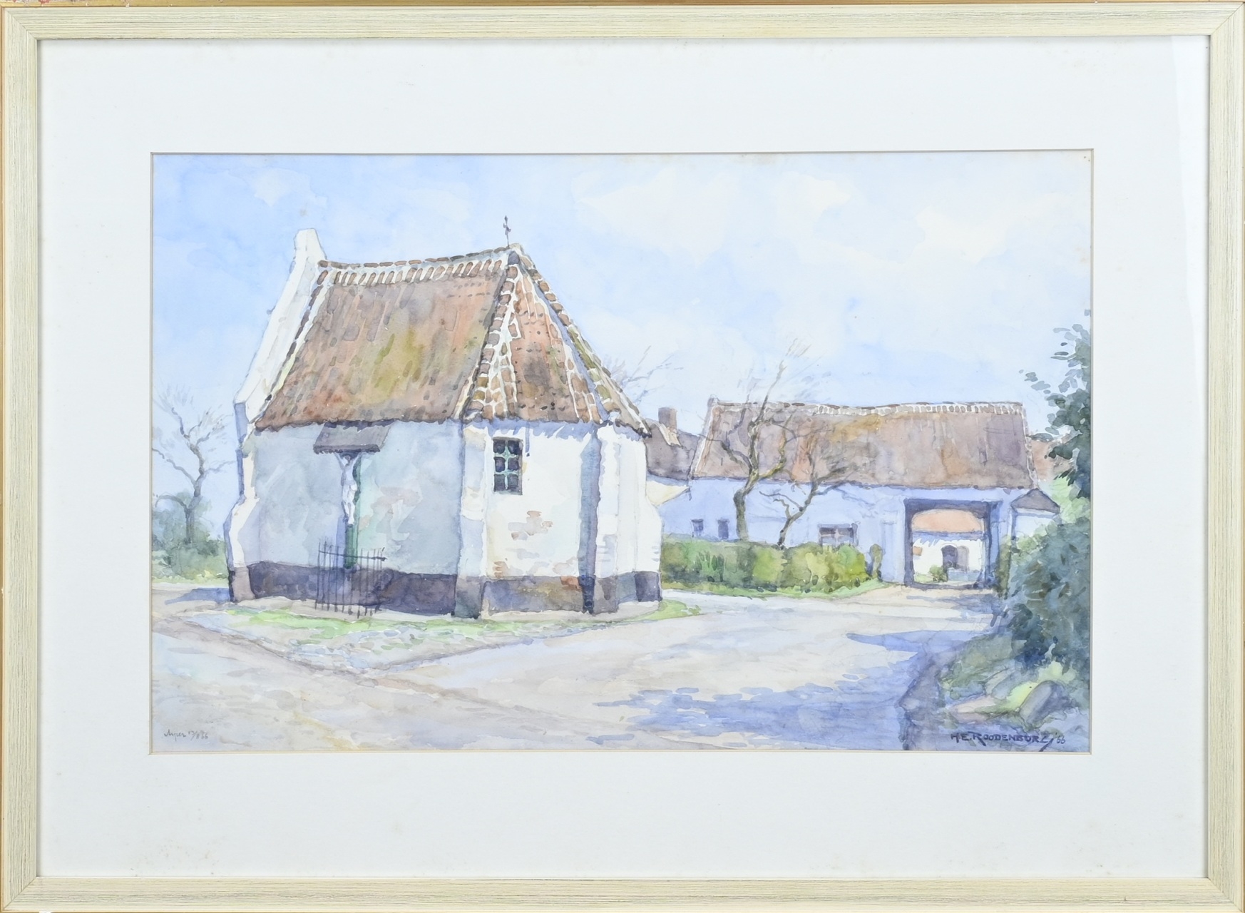 H. E. Roodenburg | Boerderij met kapel | MutualArt