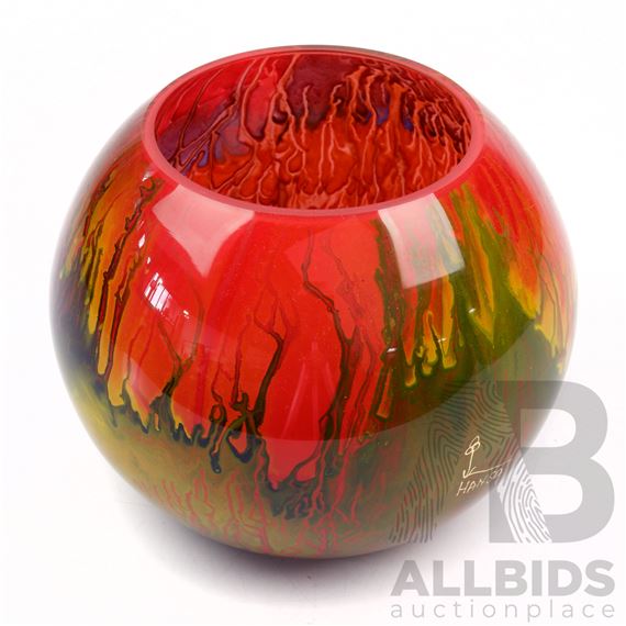 John van Horssen | Australian Studio Art Glass Hansa Vase by John Van ...