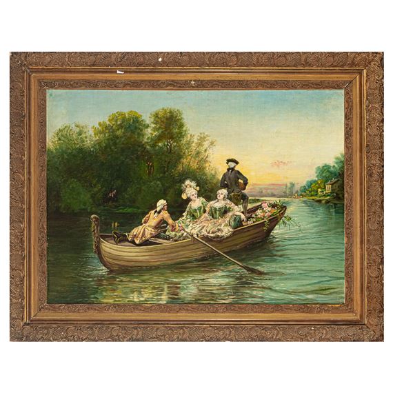 Spanish School, 19th Century | Paseo en barca | MutualArt