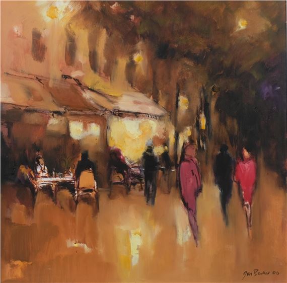 Jon Barker | Continental street scene (2006) | MutualArt