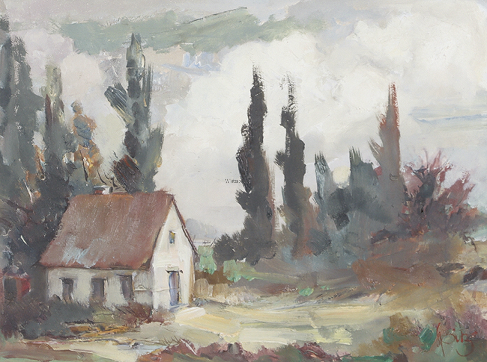 Karl Philipp Spitzer | Haus auf einer Waldlichtung (Circa 1936) | MutualArt
