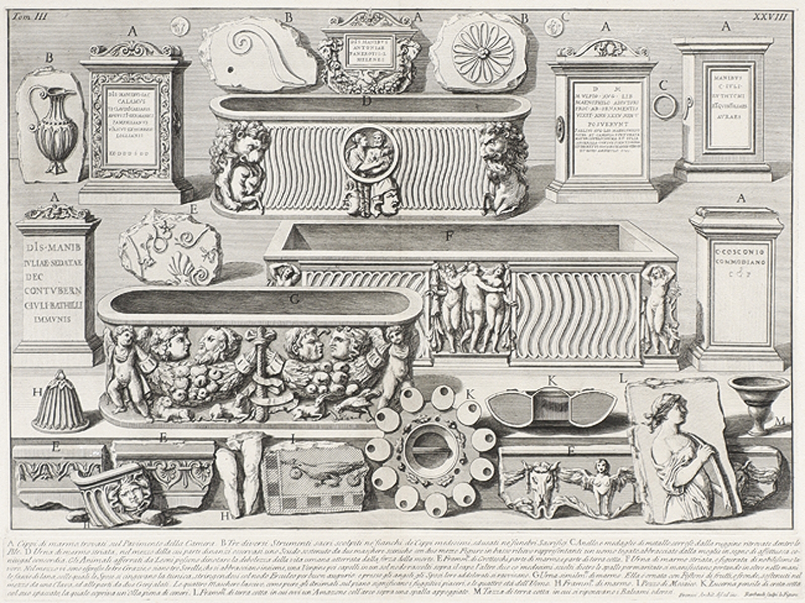 Giovanni Battista Piranesi | Cippi di Marmo (Circa 1756) | MutualArt