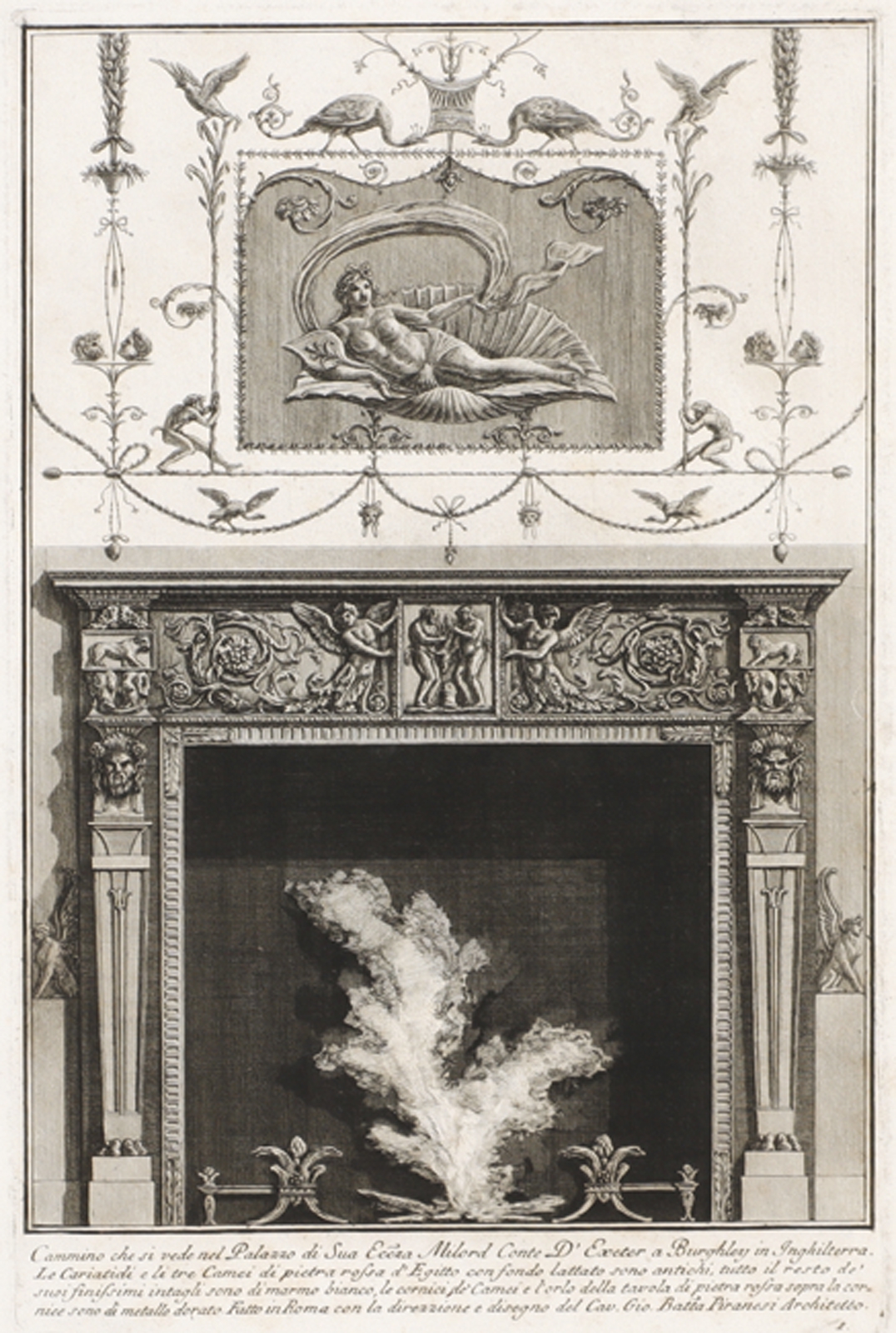Giovanni Battista Piranesi | Cheminée ornée pour Lord Exeter (1769 ...