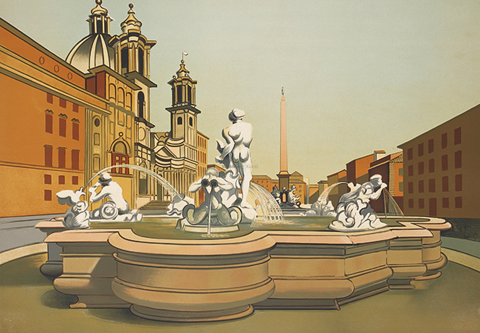 Georges Rohner | Roma, Piazza Navona (1975) | MutualArt