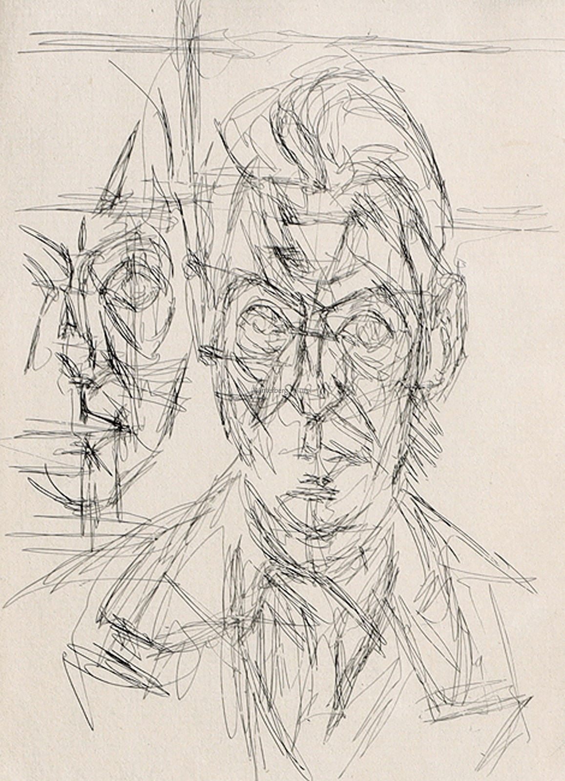 Alberto Giacometti | Portrait Andre du Bouchet I (1961) | MutualArt