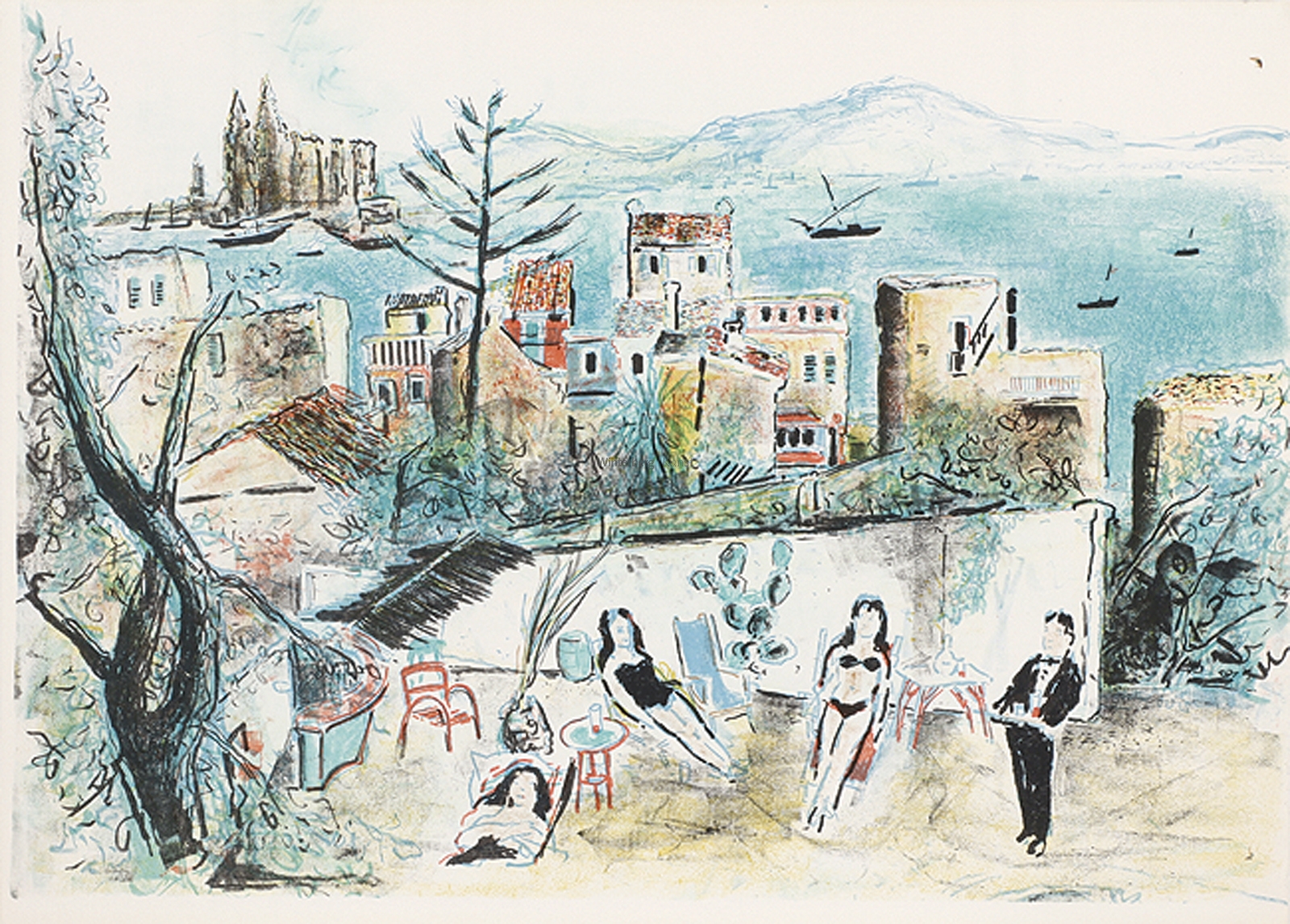 Helmut Weitz | Sich in einem Garten in Palma de Mallorca sonnende ...