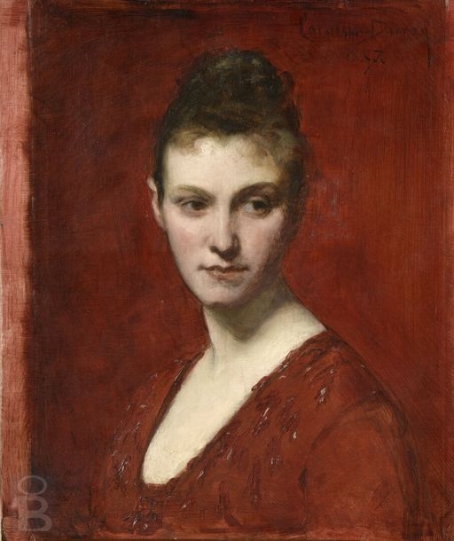 Émile-Auguste Carolus-Duran | Portrait of Madame Haro (1887) | MutualArt