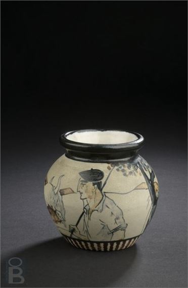 Richard le Corrone | vase with spherical body and conical neck | MutualArt