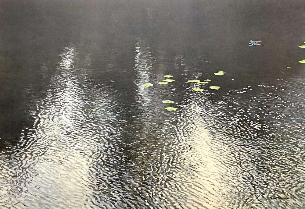 Robert Bateman | Tree Swallow Over Pond | MutualArt