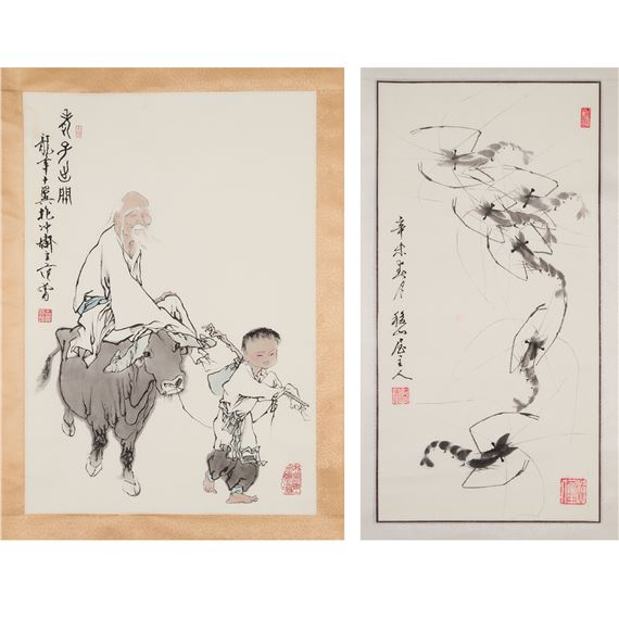 Fan Zeng | After Fan Zeng (1938-), A Woodblock Printed Scroll of Laozi ...