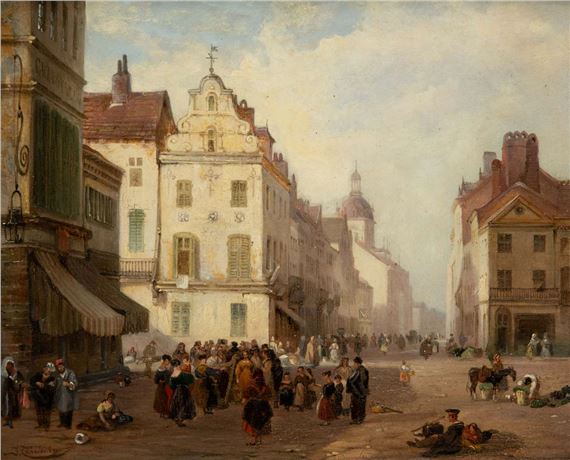 Jacques François Carabain | Stadsgezicht | MutualArt