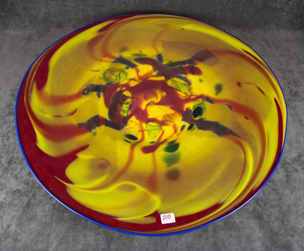 John Cook | TWO JOHN COOK ART GLASS WALL SCULPTURES (2001) | MutualArt