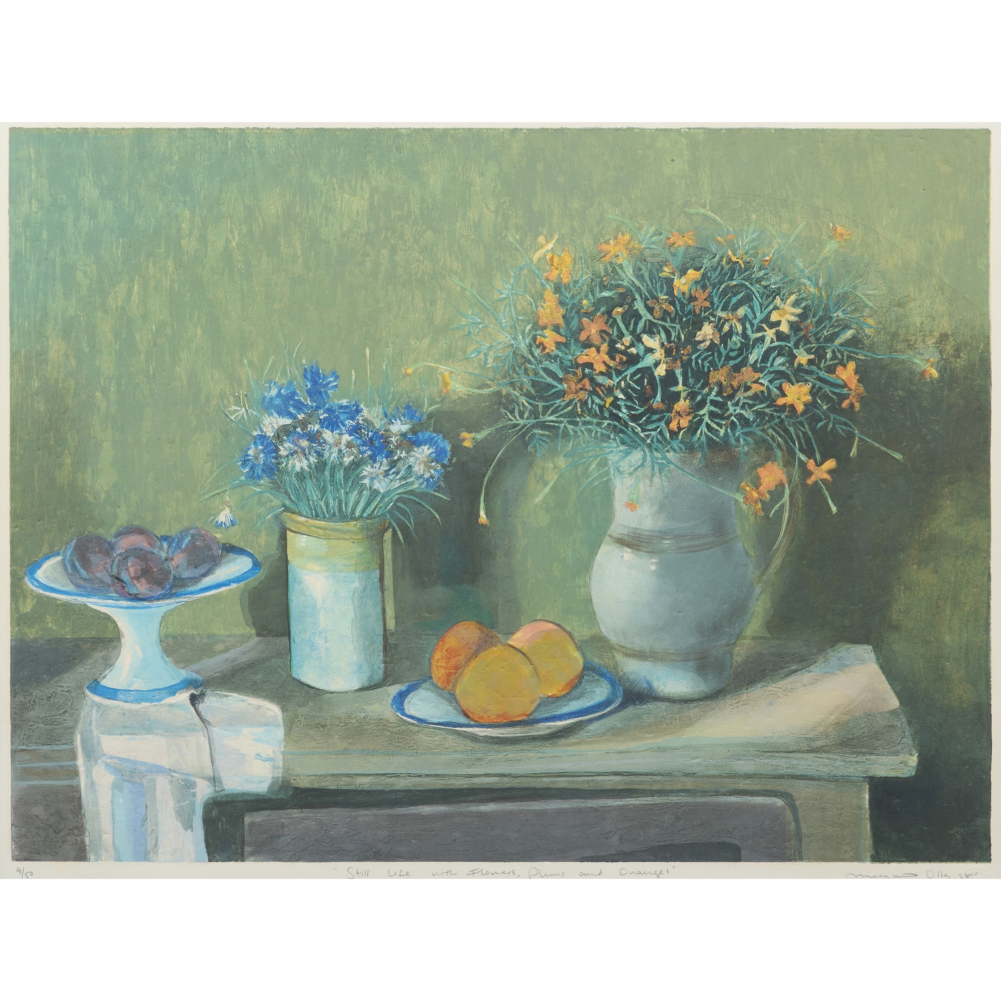Margaret Olley | Still Life and Rushcutters Bay (1999) | MutualArt