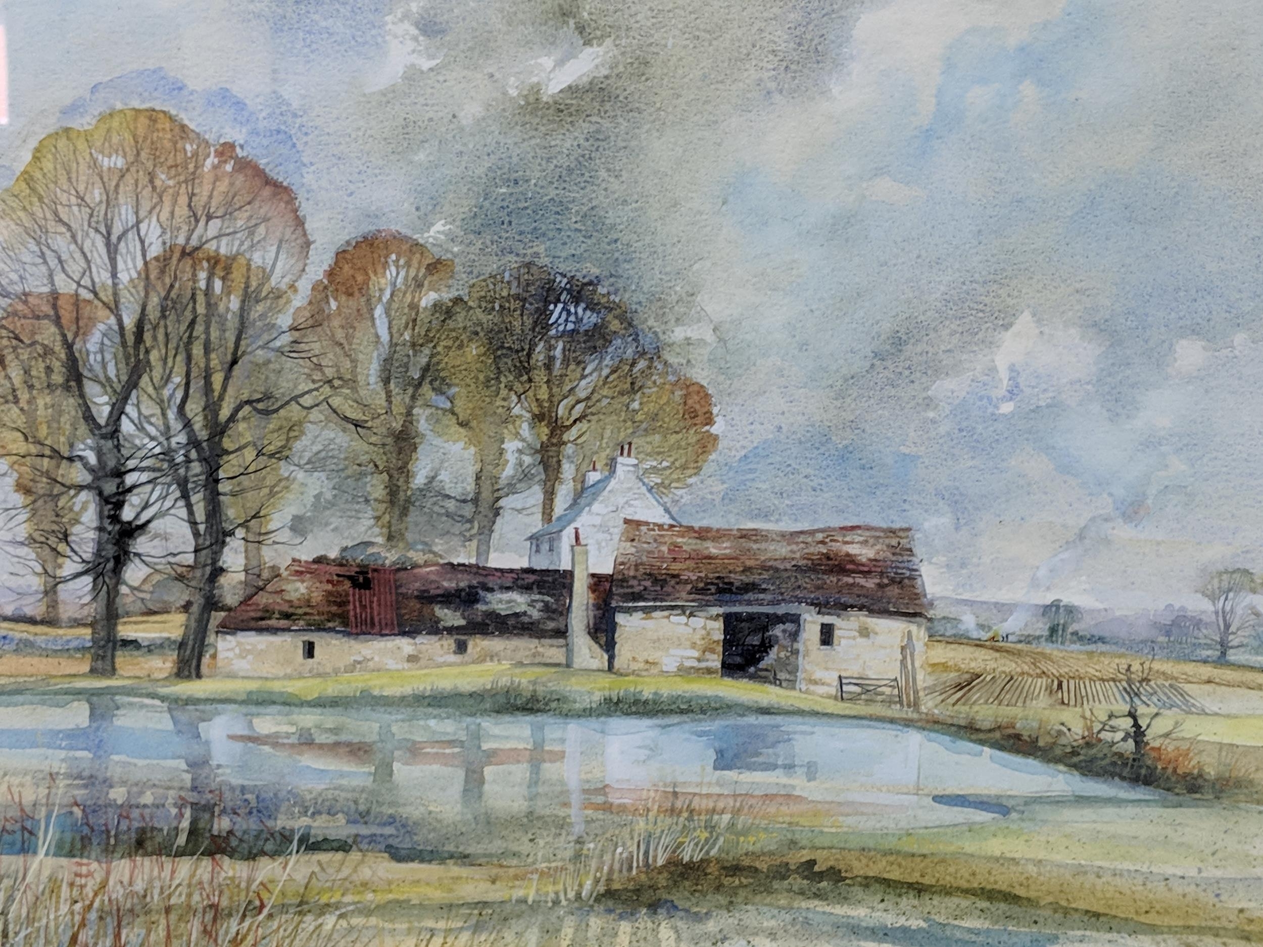 Angela Fielder | A watercolour depicting a farmyard scene in Aylesbury ...
